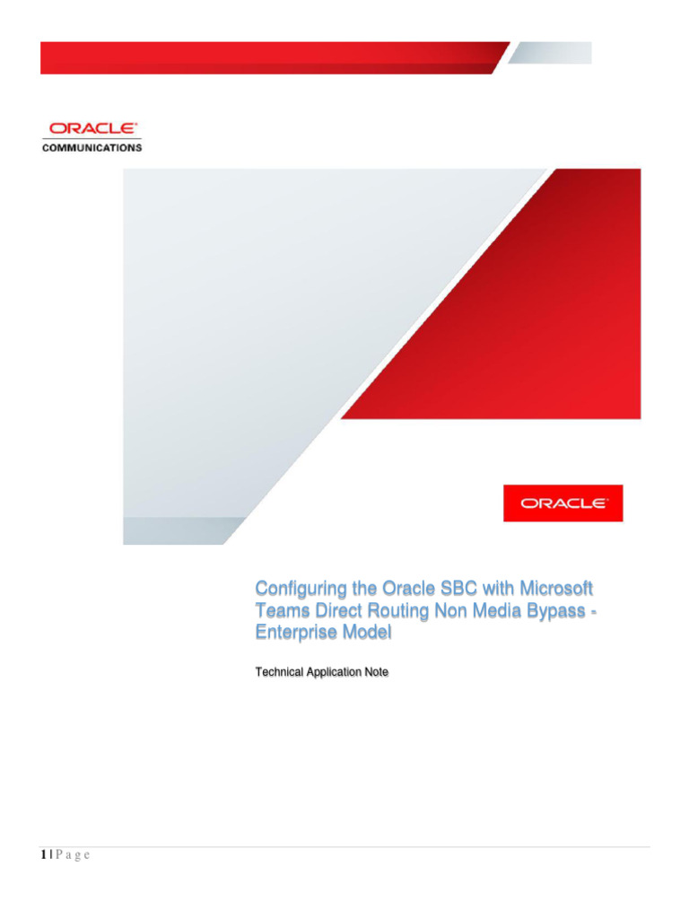 SBC Msftteams Non MB | PDF | Session Initiation Protocol | Public Key Certificate