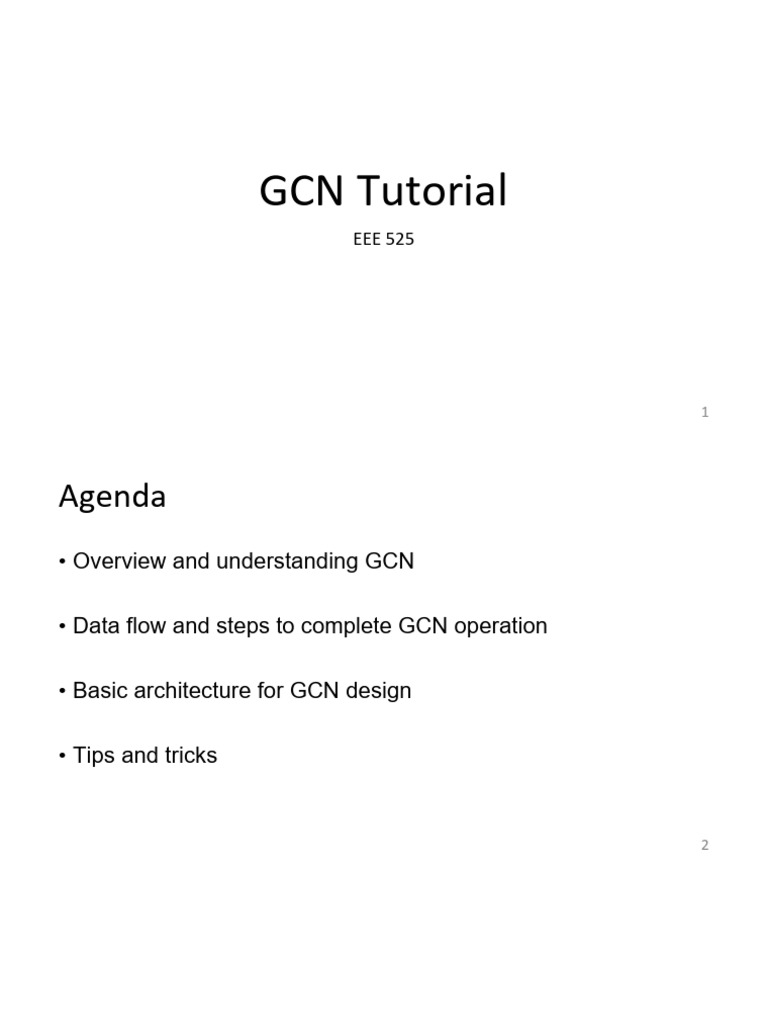 GCN Presentation FINAL | Download Free PDF | Matrix (Mathematics ...