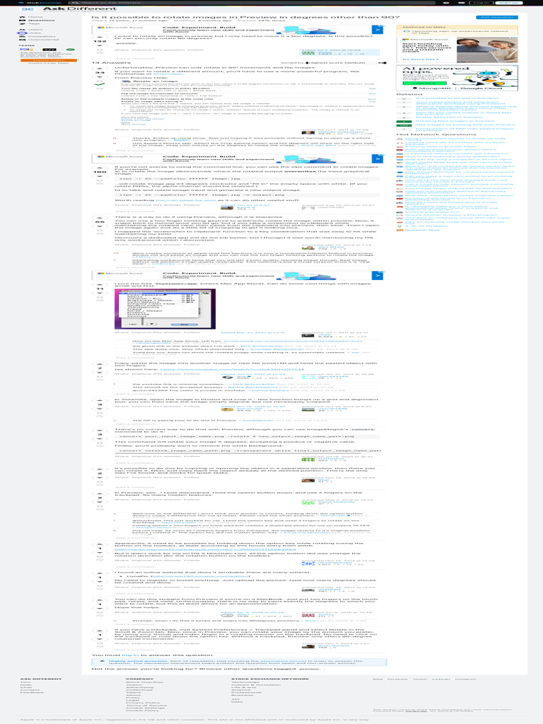Is It Possible To Rotate Images in Preview in Degrees Other Than 90 ... Is It Possible To Rotate Images in Preview in Degrees Other Than 90 ...