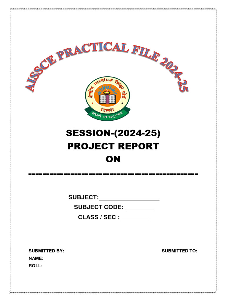 Class 12 Practical File | PDF