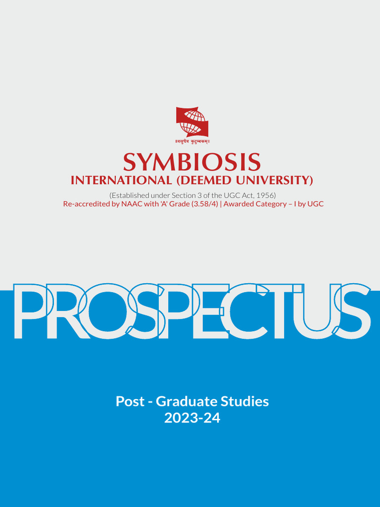 PG Prospectus 2023-24 | PDF | Bachelor's Degree | Postgraduate Education