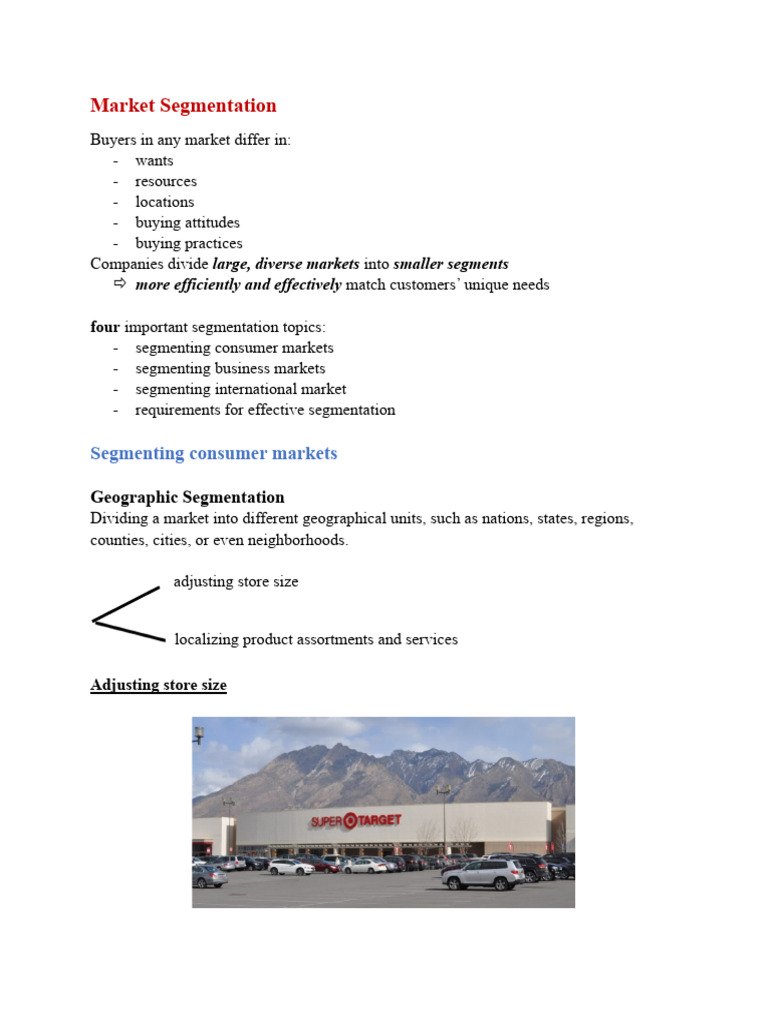 Market Segmentation | PDF | Market Segmentation | Marketing