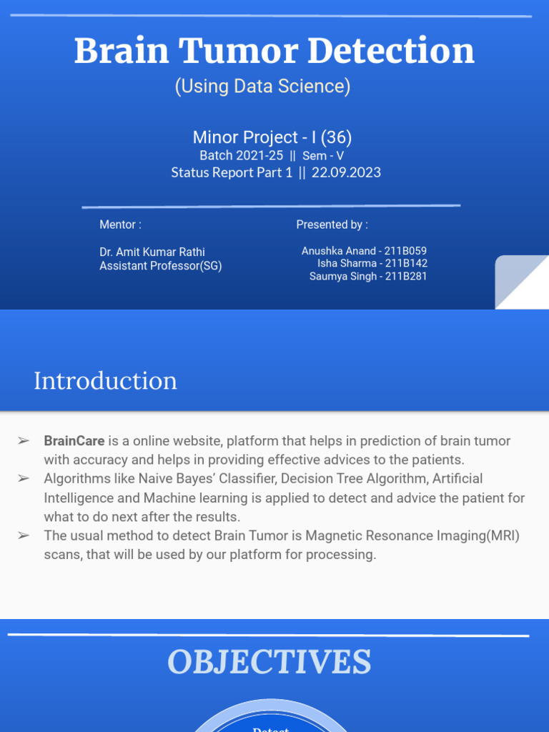 Pitch | PDF | Brain Tumor | Neoplasms