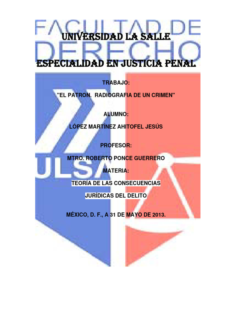 El Patrón | PDF | Homicidio | Castigos