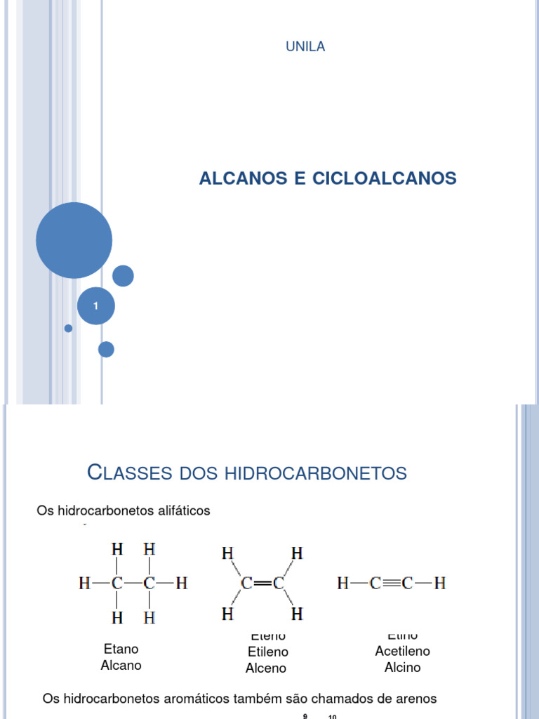 Aula 6 Alcanos Cicloalcanos Pdf Isomerismo Conformacional Alcano