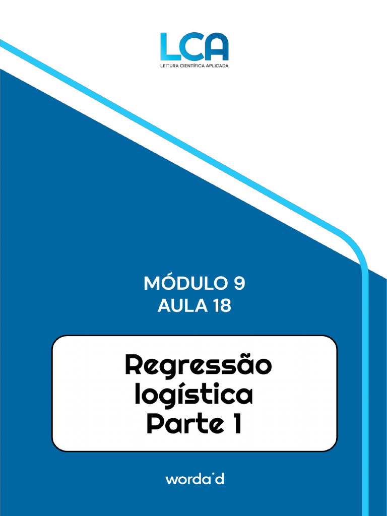 Regressão Logística Dicotômica Explicada | PDF | Regressão logística ...