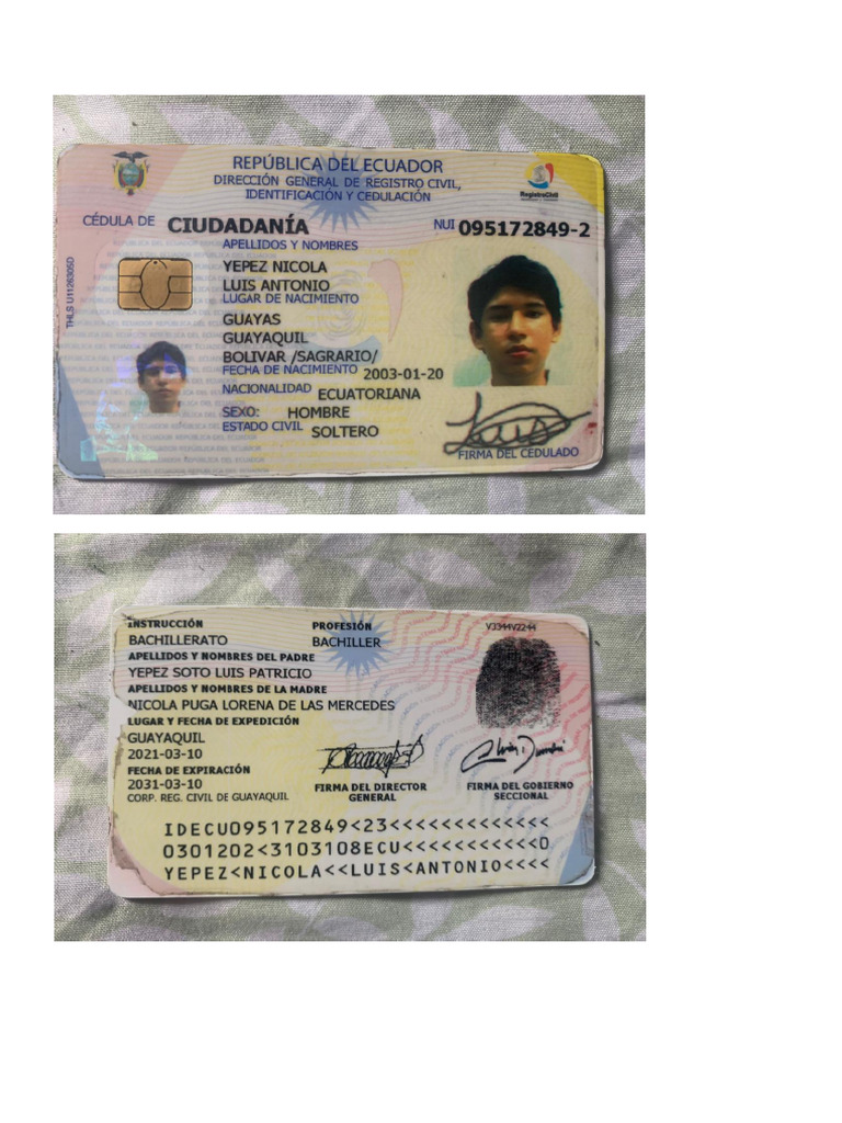 Cedula de Identidad | PDF