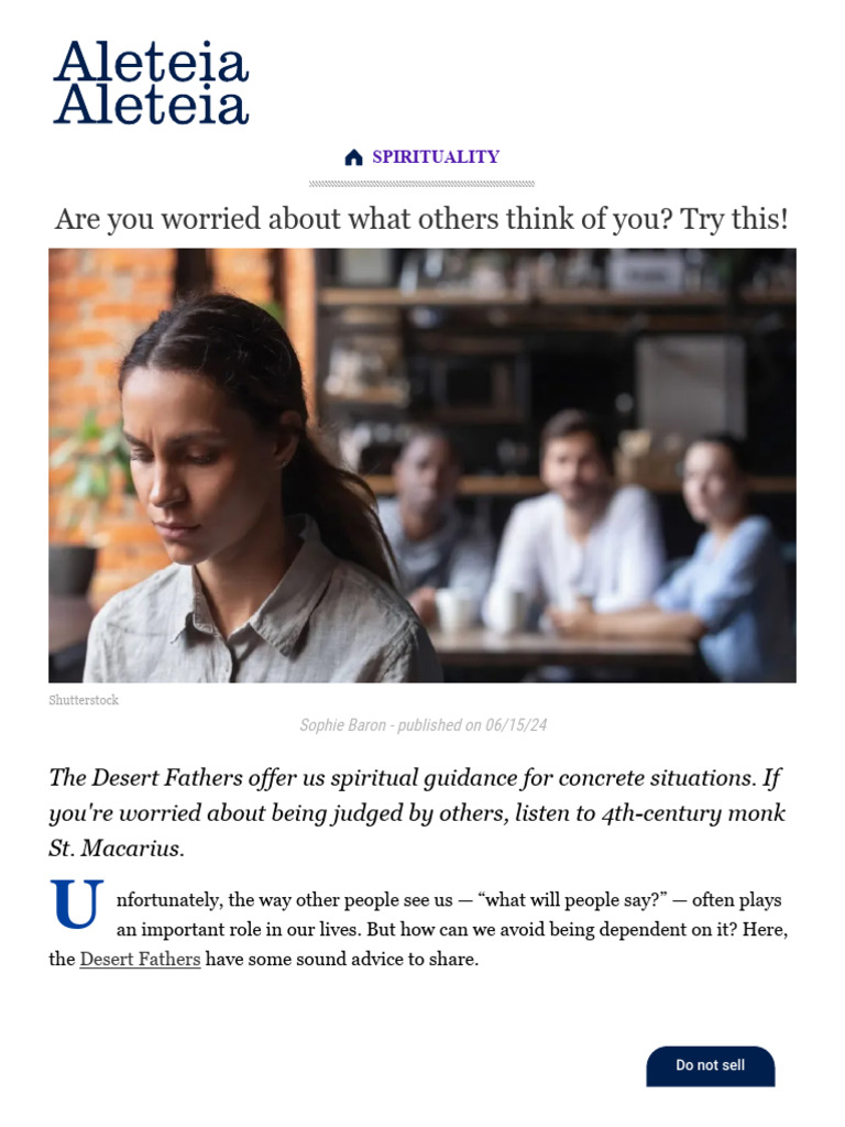 Are You Worried About What Others Think of You - Try This! | PDF ...