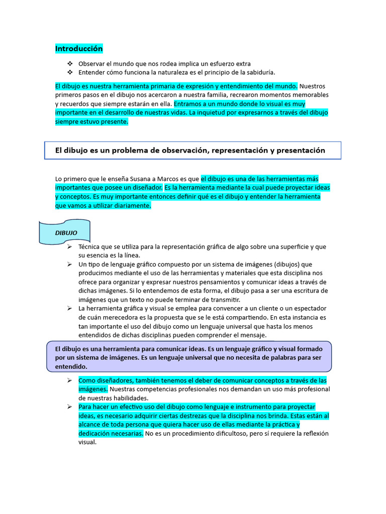 Dibujo y Percepción Visual: Herramientas Clave | PDF | Lápiz ...