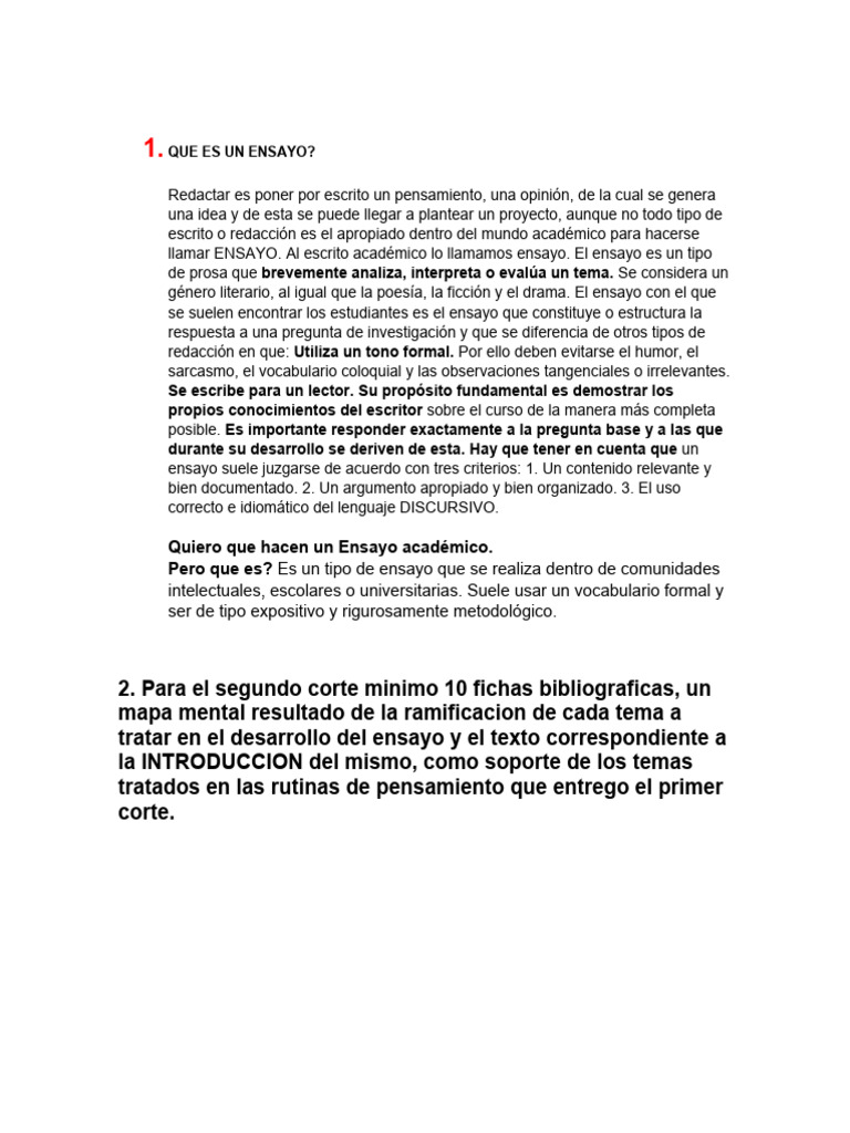 Que Es Un Ensayo | PDF | Ensayos | Escritores