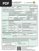 BIR S1905 - Registration Update Sheet | PDF | Taxes | Government