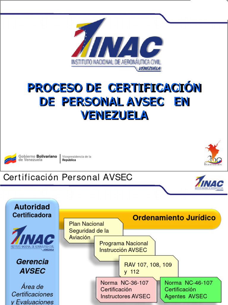 Day02 07 VenezuelaVillaverdeCertificacionPersonal | PDF | Venezuela