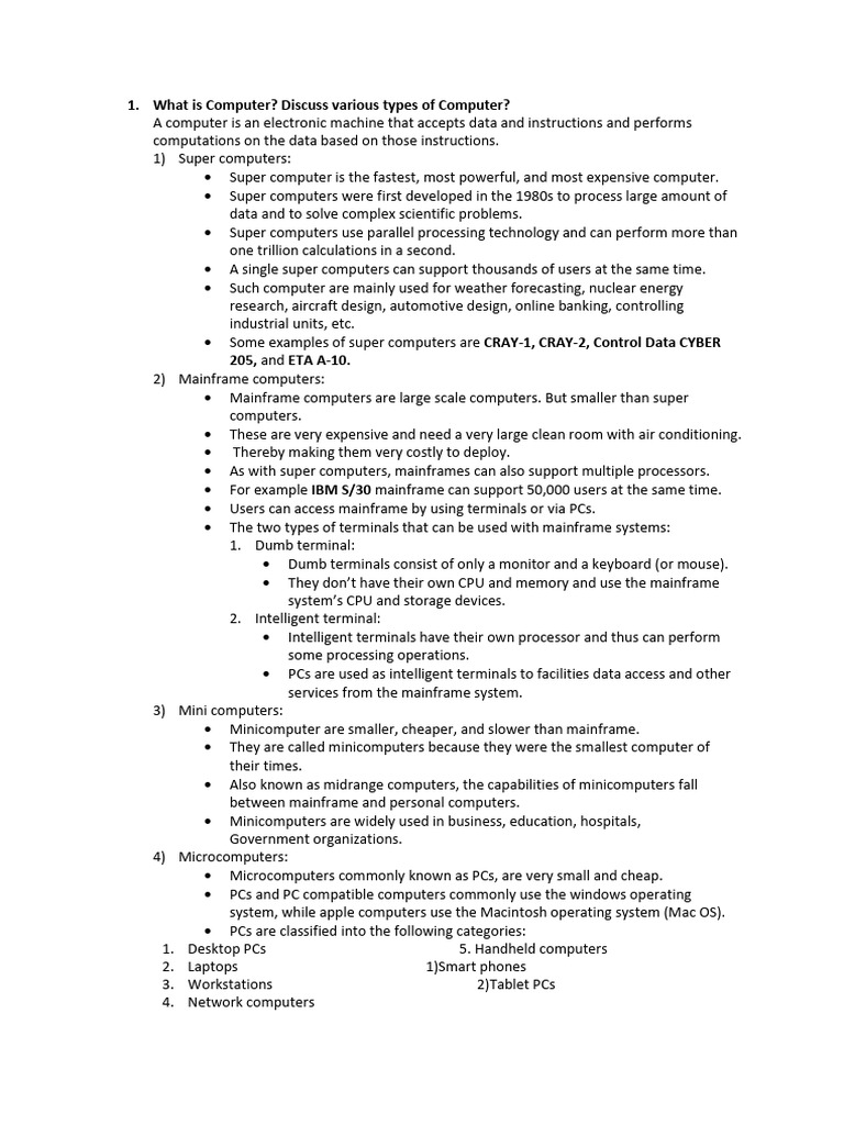 C Question Bank | Download Free PDF | Computer Data Storage | Computer ...