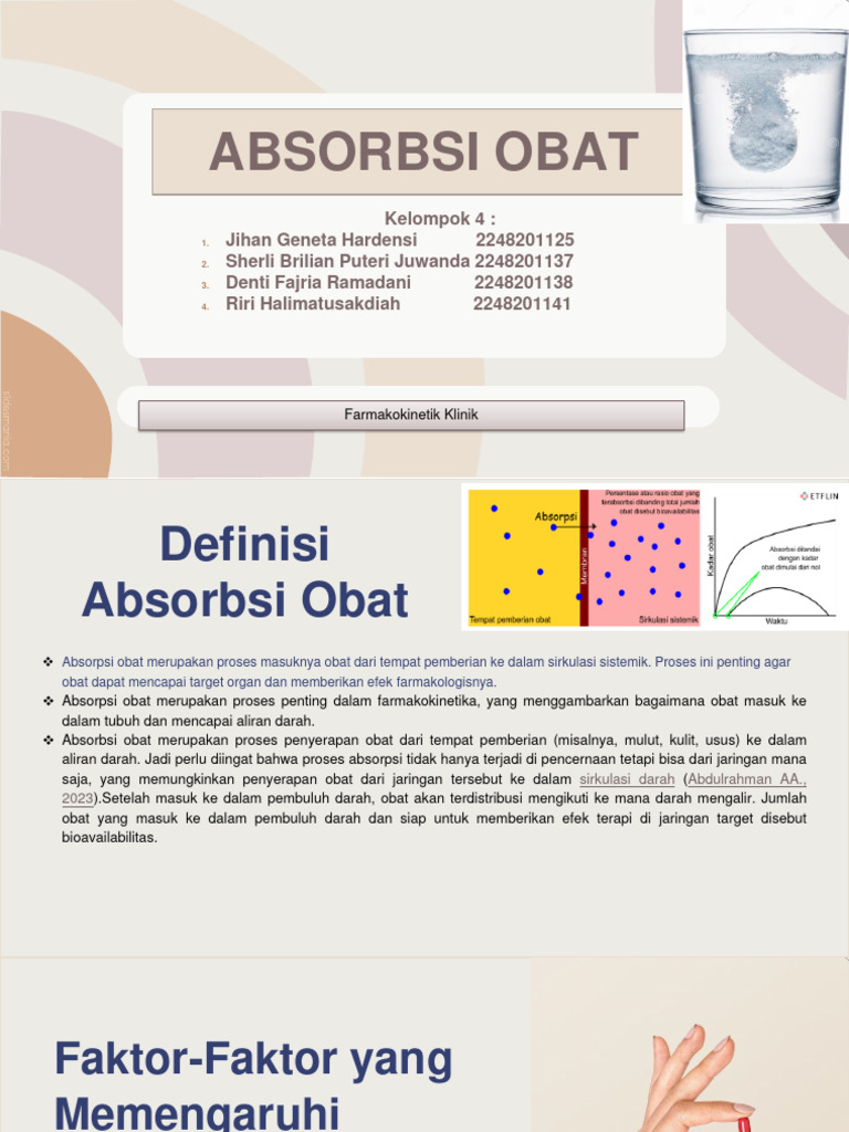 Proses dan Faktor Absorbsi Obat | PDF | Pengembangan Diri | Sains ...