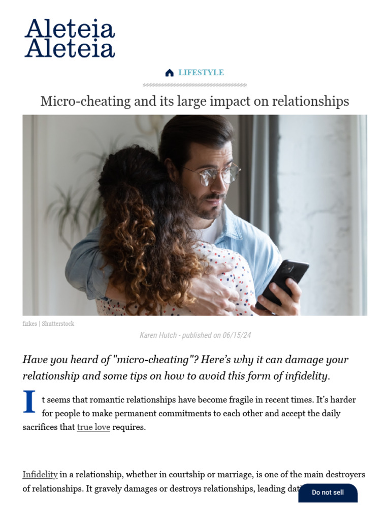 Micro-Cheating and Its Large Impact On Relationships | PDF | Infidelity ...