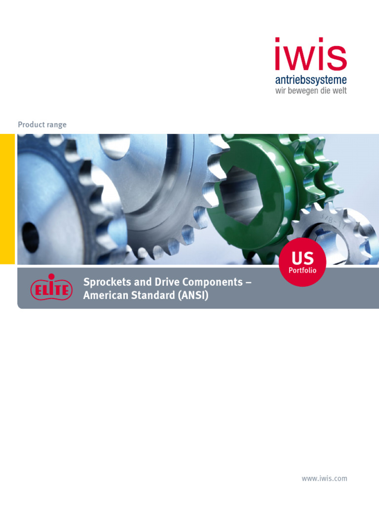 iwis-ansi-sprockets-and-drive-components-us | PDF | Engineering | Logistics