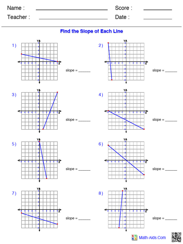 Pre-Algebra Func Slope Graph | PDF
