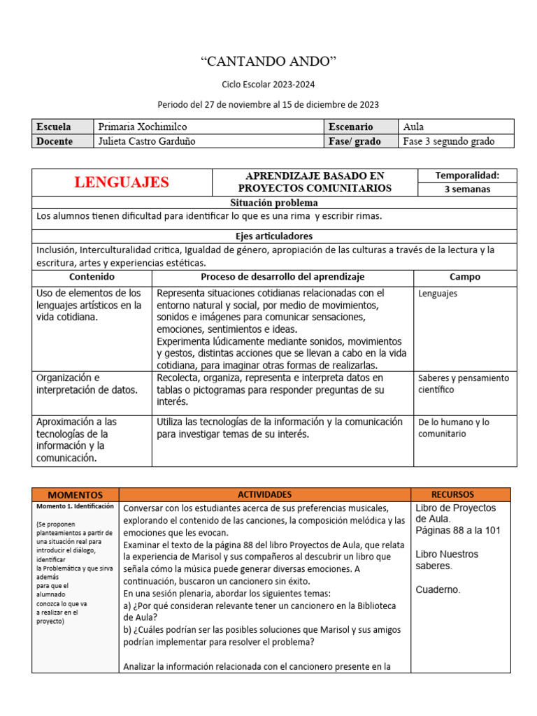 Cantando Ando | PDF | Canciones | Comunicación