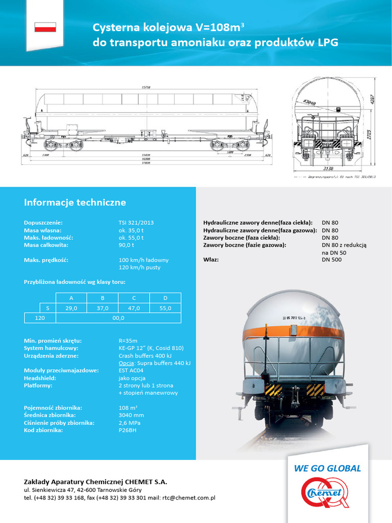 Chemet Wagon Cysterna 108 PL 05 2019 | PDF