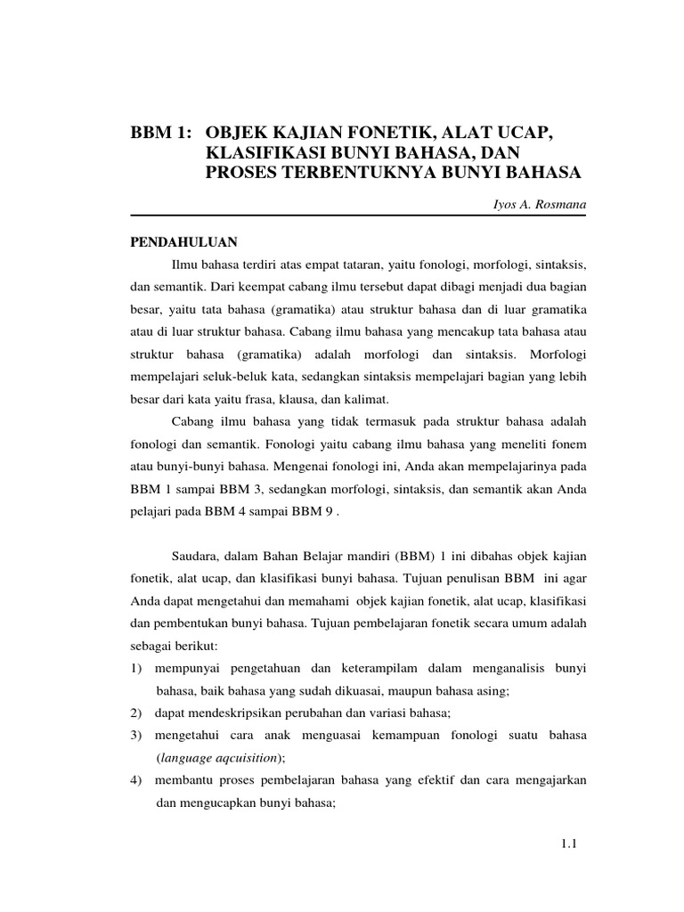 BBM 1 Merged | PDF | Seni & Disiplin Bahasa | Kajian Bahasa Asing