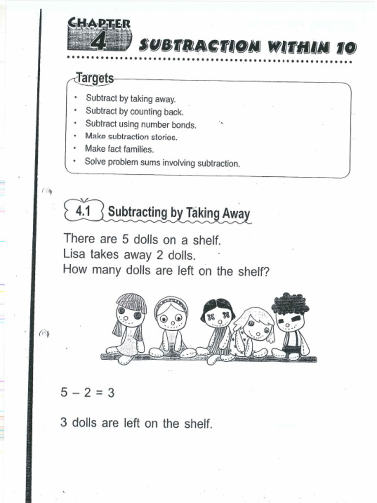 Chapter 4 Subtraction Within 10 | PDF