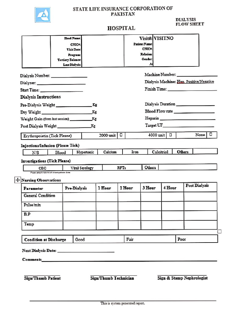 Dialysis Manual Refferal Letter | PDF
