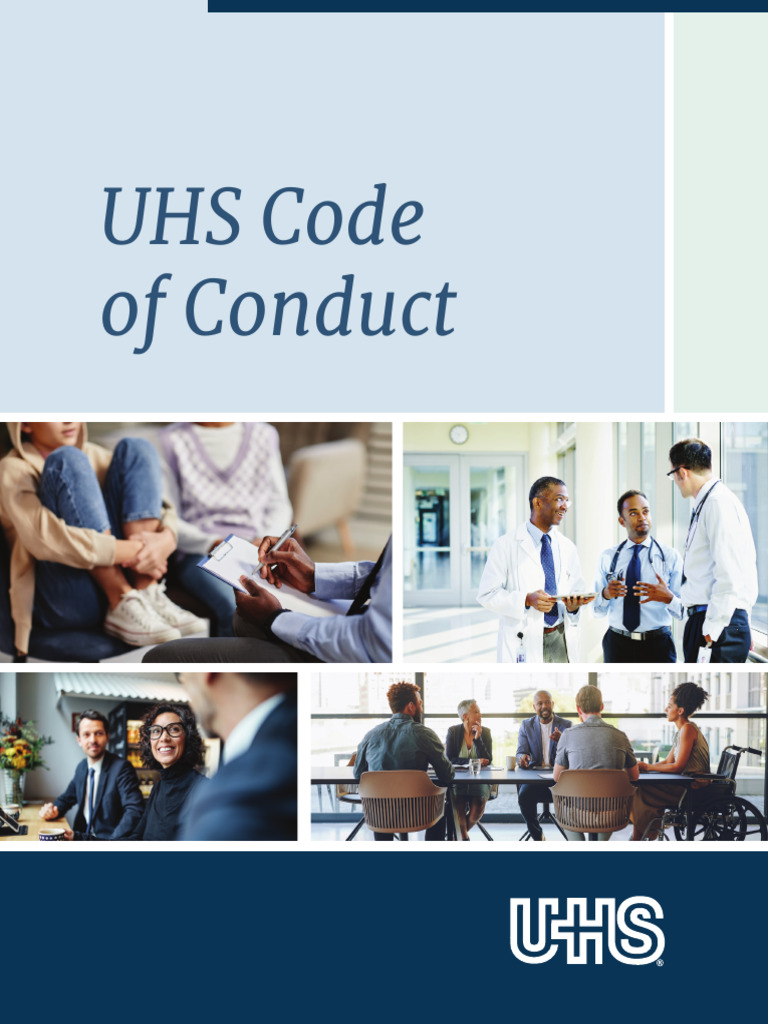 UHS Code of Conduct Overview | PDF | Health Insurance Portability And ...