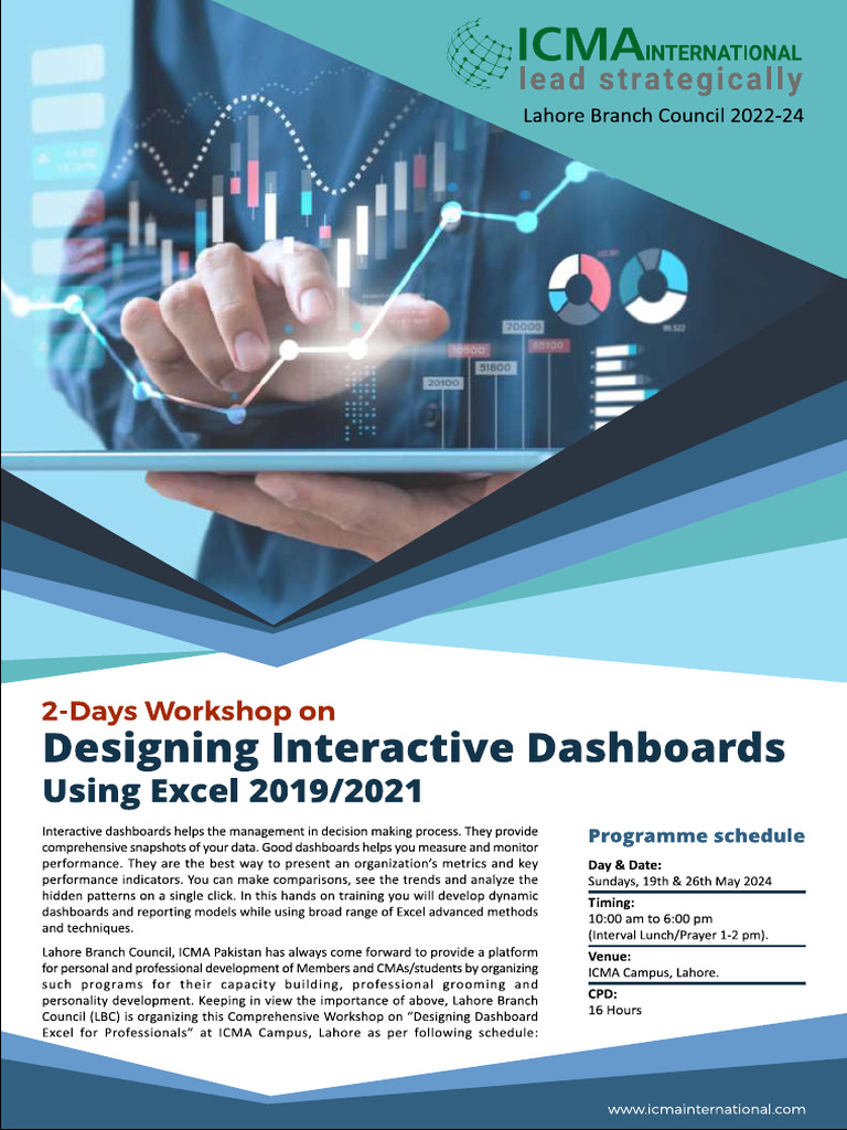 2 Days Workshop On Designing Interactive Dashboards-Using Excel 2019 ... 2 Days Workshop On Designing Interactive Dashboards-Using Excel 2019 ...