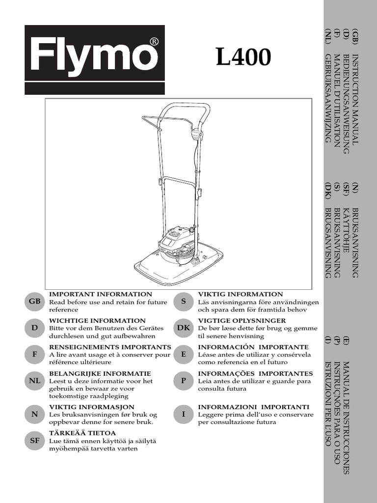 Flymo L400 | PDF