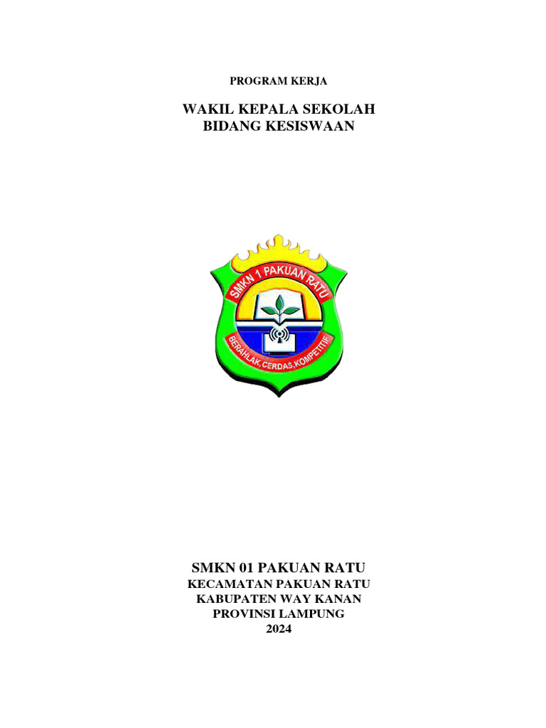 Progrm Kerja Waka Kesiswaan | PDF