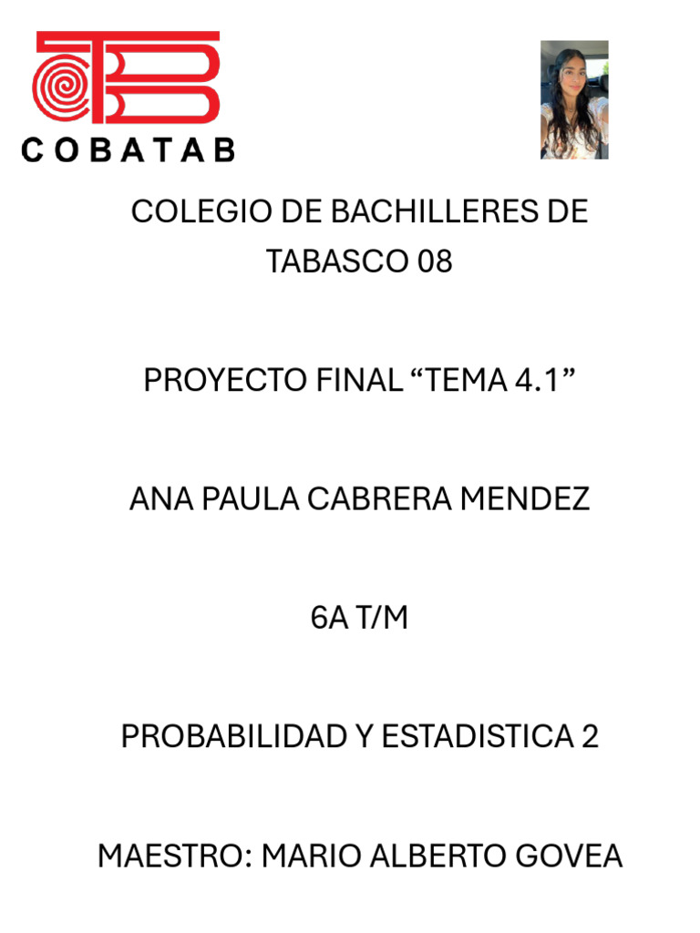 Act7-2 CMAP PyE 6a TM | PDF | Probabilidad | Gráfico de dispersión