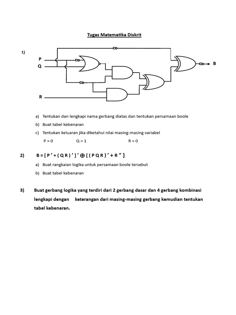 Soal Gerbang Logika.. | PDF