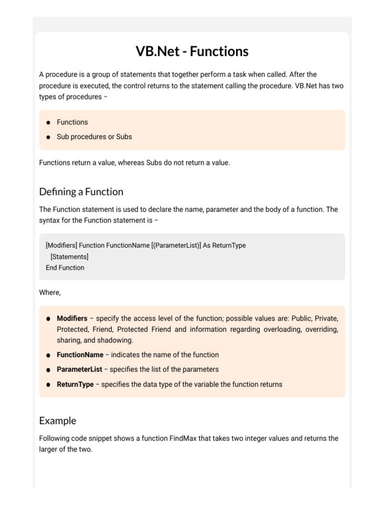 Functions Pdf Parameter Computer Programming Software Development