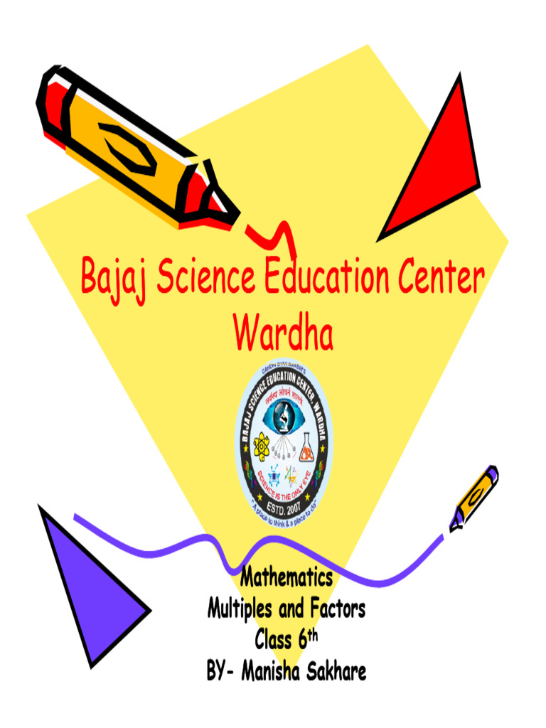 1) Multiples and Factors | PDF | Numbers | Mathematics