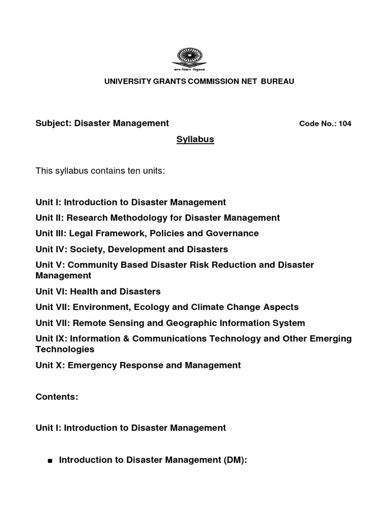 Disaster Management English | PDF | Methodology | Disaster Risk Reduction