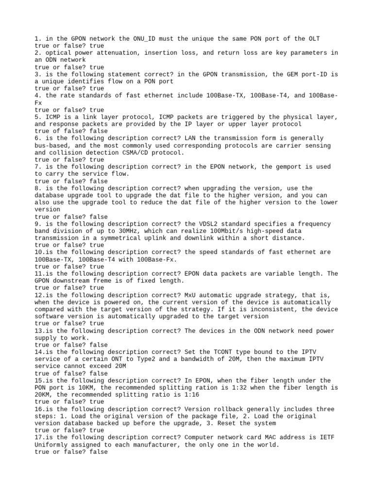 soal mock exam HCIA-Access | PDF | Computer Network | Electronics soal mock exam HCIA-Access | PDF | Computer Network | Electronics