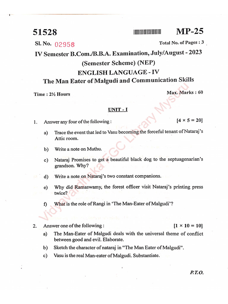 2023 English 4sem | PDF