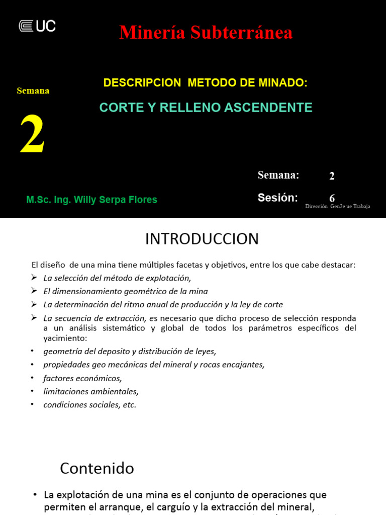 6a MINSUB Descripción Del MES. CRAa | PDF | Minería