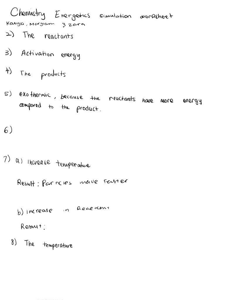 Chem Worksheet | PDF
