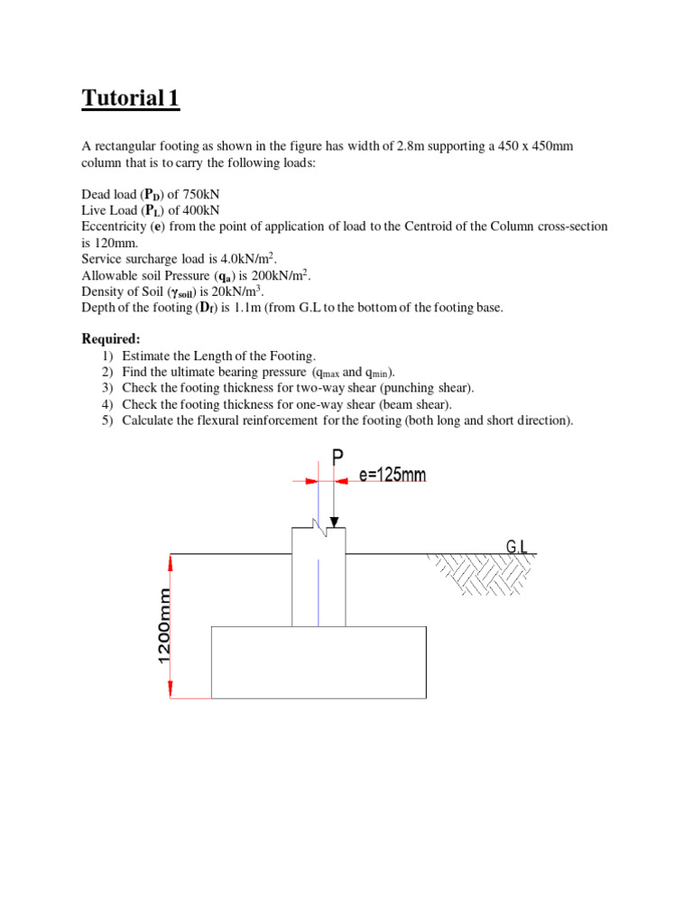 Structural Footing Design Guide | PDF | Teaching Methods & Materials ...