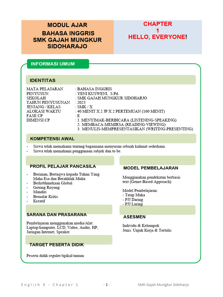 MODUL 1 Introduction | PDF