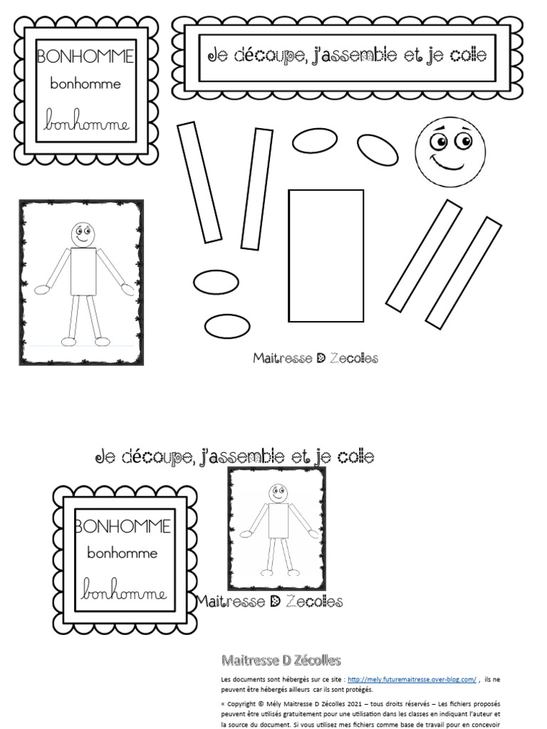 Fichier de Decoupage Bonhomme | PDF | Évolution de carrière ...