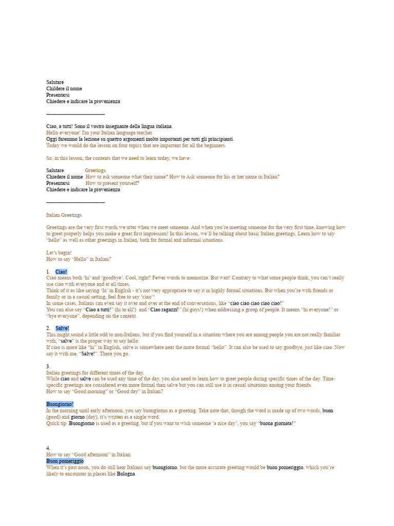 Lesson 1 EN | PDF | Grammar | Syntax