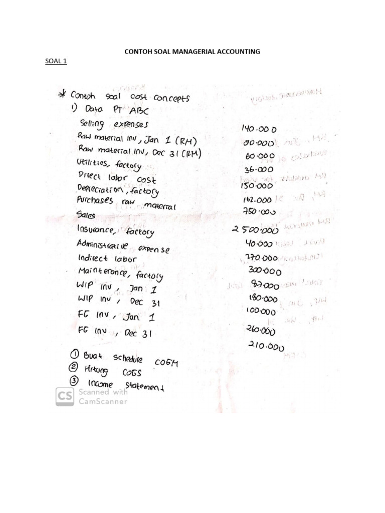 Contoh-Soal-Managerial-Accounting Binus | PDF | Management Accounting ...