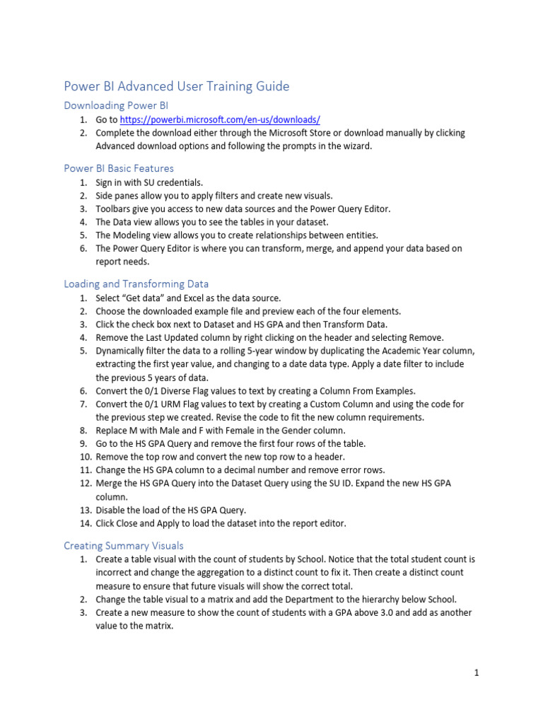Advanced User Training Manual | PDF | Microsoft Excel | Information Technology