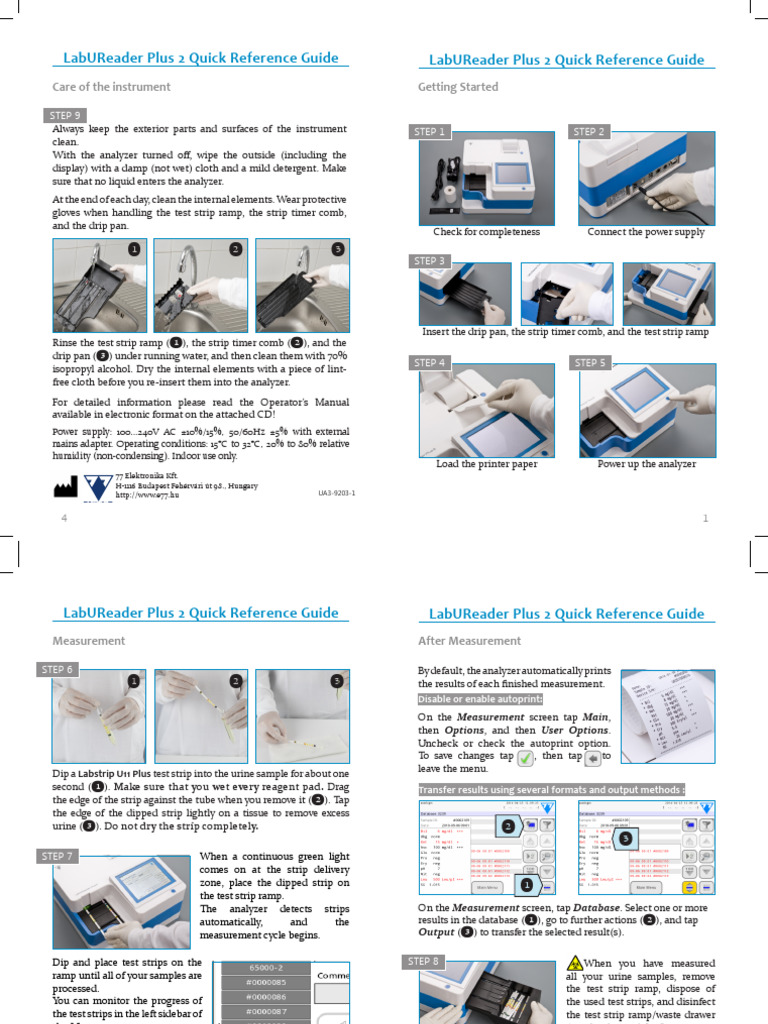 LabUReader_Plus_2_QuickRefGuide | PDF
