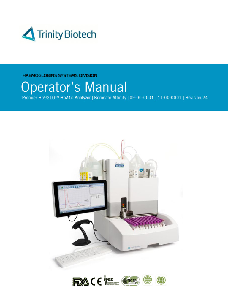 Operator Manual Trinity Premier Hb9210 Rev 24 07-Feb-20 | PDF | Glycated Hemoglobin | High ...