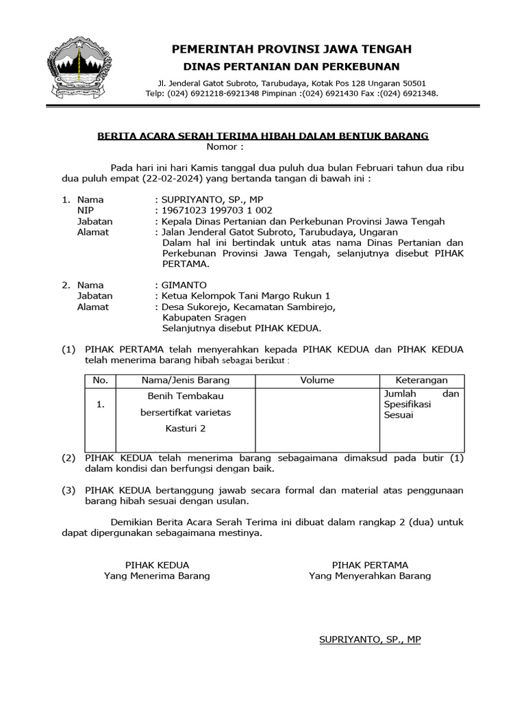 Bast Benih Tembakau | PDF