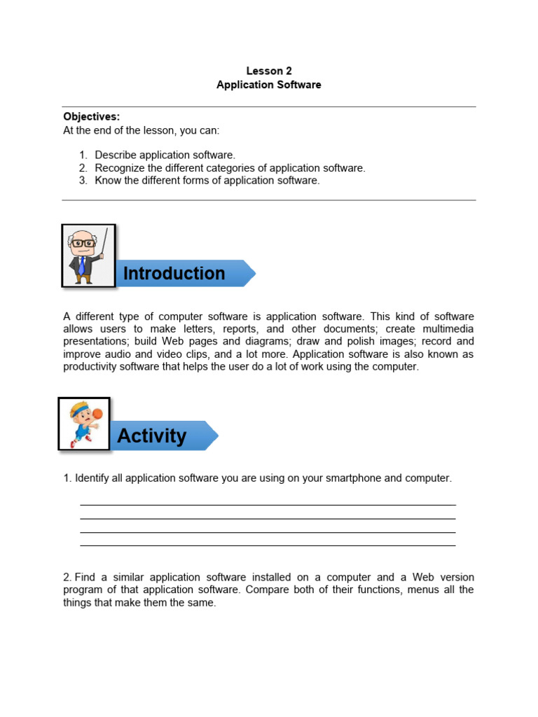 Module2 (Lesson2 Application Software) | PDF | Application Software | Spyware