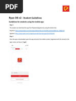 Student Guidelines: Ryan OS v2 | PDF | Login | Password